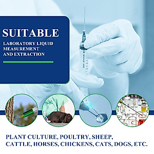 100Pcs 18G 1.5 Inch (38MM) Luer Lock Needle Scientific Lab Tools for Measuring, Refilling Ink, Industrial and Crafts Individually Packed