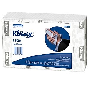 Kleenex Professional C-Fold Hand Cleaning Towel, 10.10" x 13.25", White 2400 Wiper