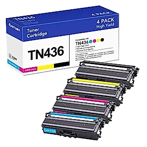 TN436 Toner Cartridge High Yield Replacement Compatible for Brother TN 436 TN436BK TN436C TN433 TN431 for Brother HL-L8360CDW HL-L8260CDW MFC-L8610CDW MFC-L8900CDW MFC-L8690CDW Printer (1BK,1C,1M,1Y)