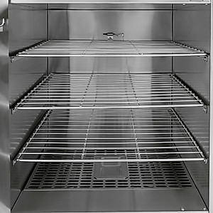 4-Shelf Electric Party Catering Hot Box Food Warmer, 600W, 360° PTC Heating, Countertop Heated Holding Cabinet Catering Food Warmers Great for Schools and Churches