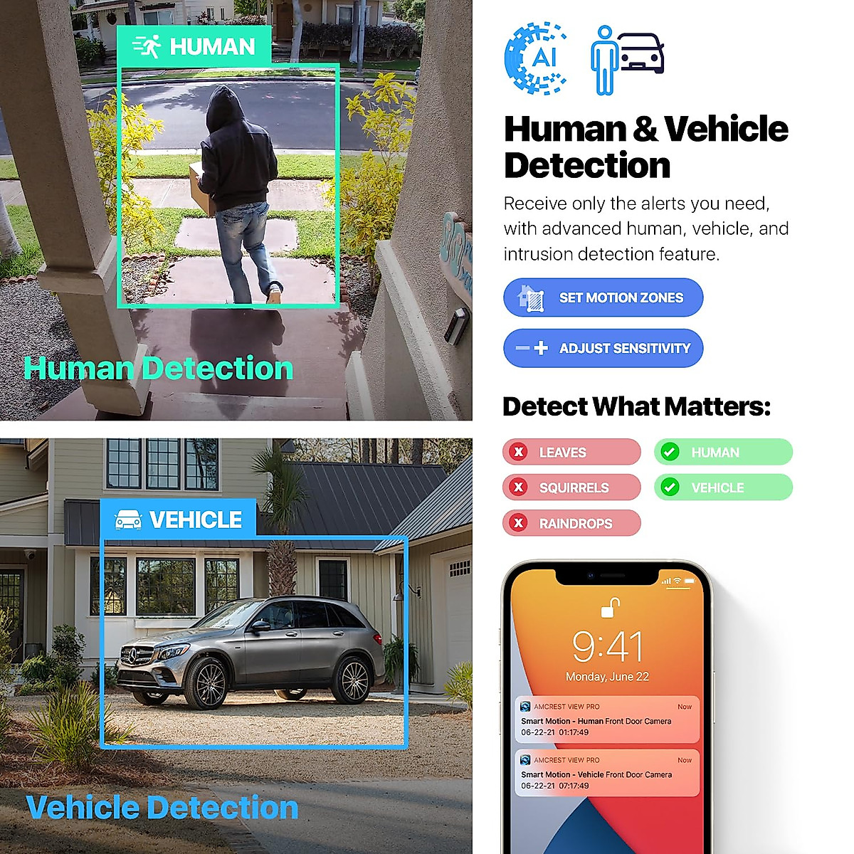 Amcrest 2MP Outdoor PTZ POE + IP Camera Pan Tilt Zoom (Optical 25x Motorized) POE+ Camera Security Speed Dome, CMOS Image Sensor, 328ft Night Vision, POE+ (802.3at) F1.6, IP66, IP2M-863EW-AI-V2