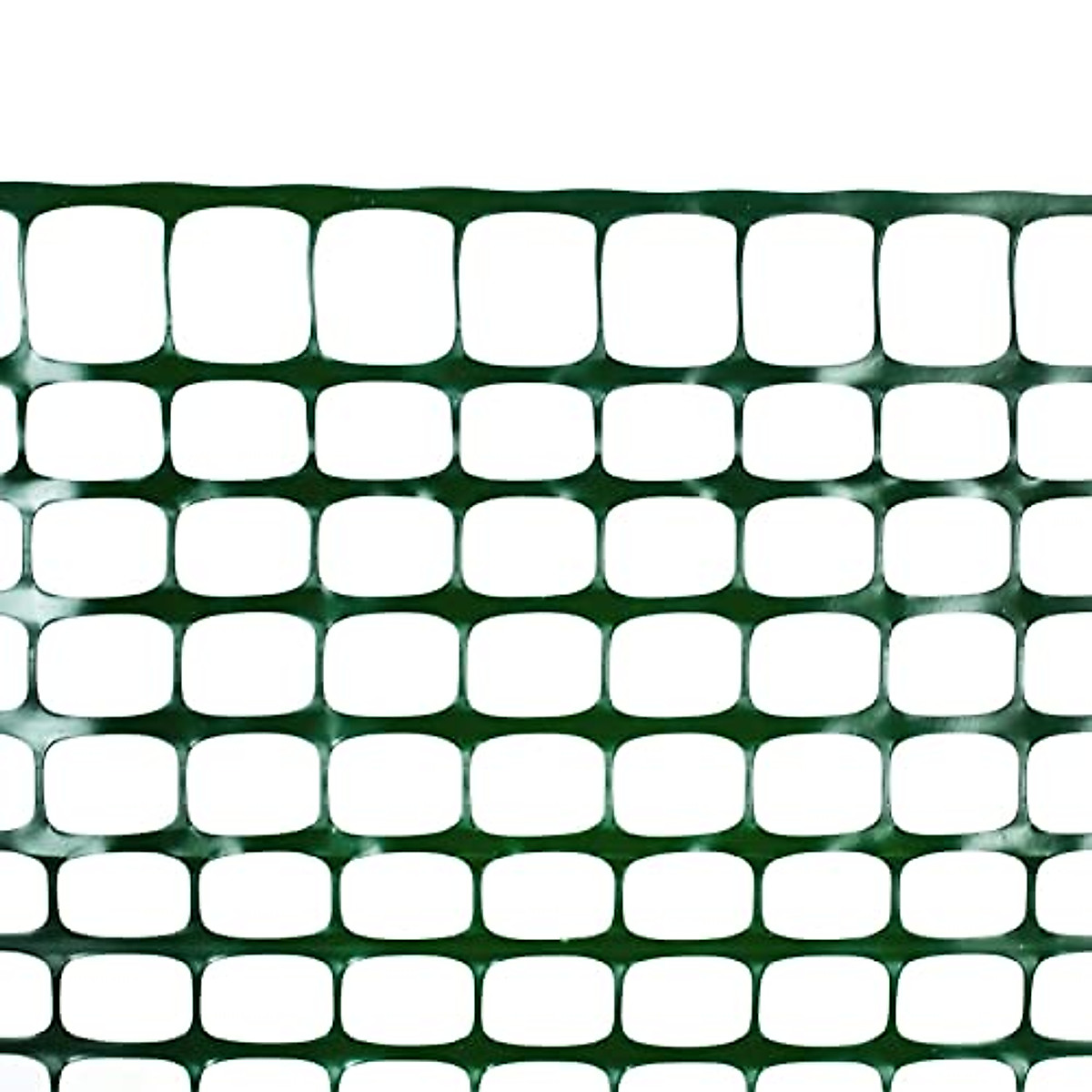 Sunnyglade 4 X100 Ft Outdoor Snow Fence Plastic Safety Temporary Garden Netting for Poultry,Rabbits, Chicken, Dogs,Dark Green (Green)