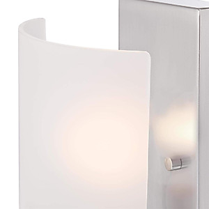 Westinghouse Lighting 6369500 Enzo James One Indoor Fixture, Finish Wall Sconce, 1-Light, Brushed Nickel Frosted Glass