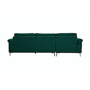 SECTIONAL Sofa Velvet Left Hand Facing