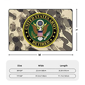 Army Retired Area Rug Living Room Bedroom Kitchen Sofa Bedside Carpet Floor Mats 72"X48"