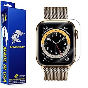 ArmorSuit [6 Pack] MilitaryShield Screen Protector Designed for Apple Watch Series 7 45mm & Series 6/SE/5/4 44mm Max Coverage Anti-Bubble HD Clear Film