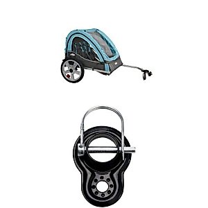 InStep Take 2 Double Bicycle Trailer and Trailer Coupler Attachment - InStep & Schwinn Bike Trailers (SA074) WLM