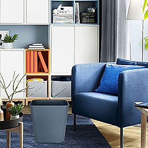 ZOFORTY 4 Pack Slim Plastic Trash Can Wastebasket 1.5 Gallon Small Garbage Bin Rectangle Trash Bin Waste Basket for Office Bathroom Bedroom Home Kitchen Dorm - 10” High