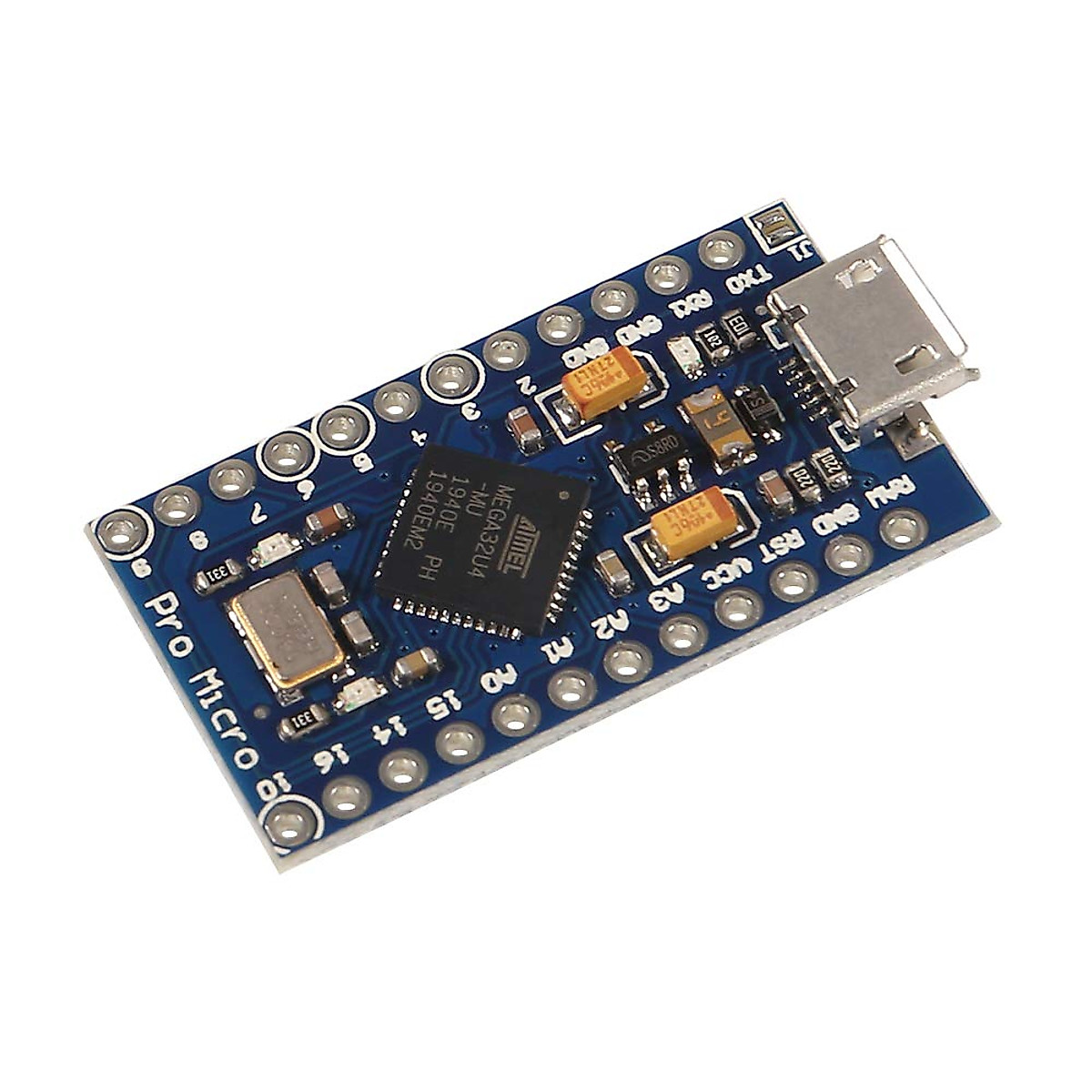 AITRIP Pro Micro ATmega32U4 5V/16MHz Module Board with 2 Row pin Header Compatible with arduino Leonardo Replace ATmega328 Pro Mini (1 PCS)