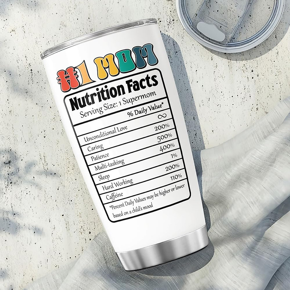 Coffee Best Women Mothers Funny Cups Ever Mother Day Insulated For Tumblers Handle, Mama Bear Gifts, Tumbler 20 Oz With Lid And Straw, Mama Bear Mom Nutrition Facts