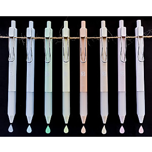 BLIEVE - Colored Gel Pens With Cool Matte Finish, Aesthetic and Cute Drawing Pens With Smooth Writing For Journaling And Bible Note Taking No Bleed Through, School Supplies (Pastel)