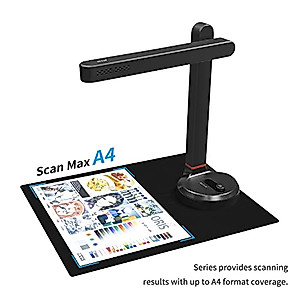 NETUM High-Speed Document Camera, Smart Document Scanner with OCR Function A4 Camera Scanner 8 Mega-Pixel Lens with LED Lights Adjustable and Portable Scanner for Office Classroom Office, SD-3000NC