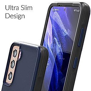 Crave Slim Guard for Galaxy S21 Case, Shockproof Case for Samsung Galaxy S21, S21 5G (6.2 inch) - Navy
