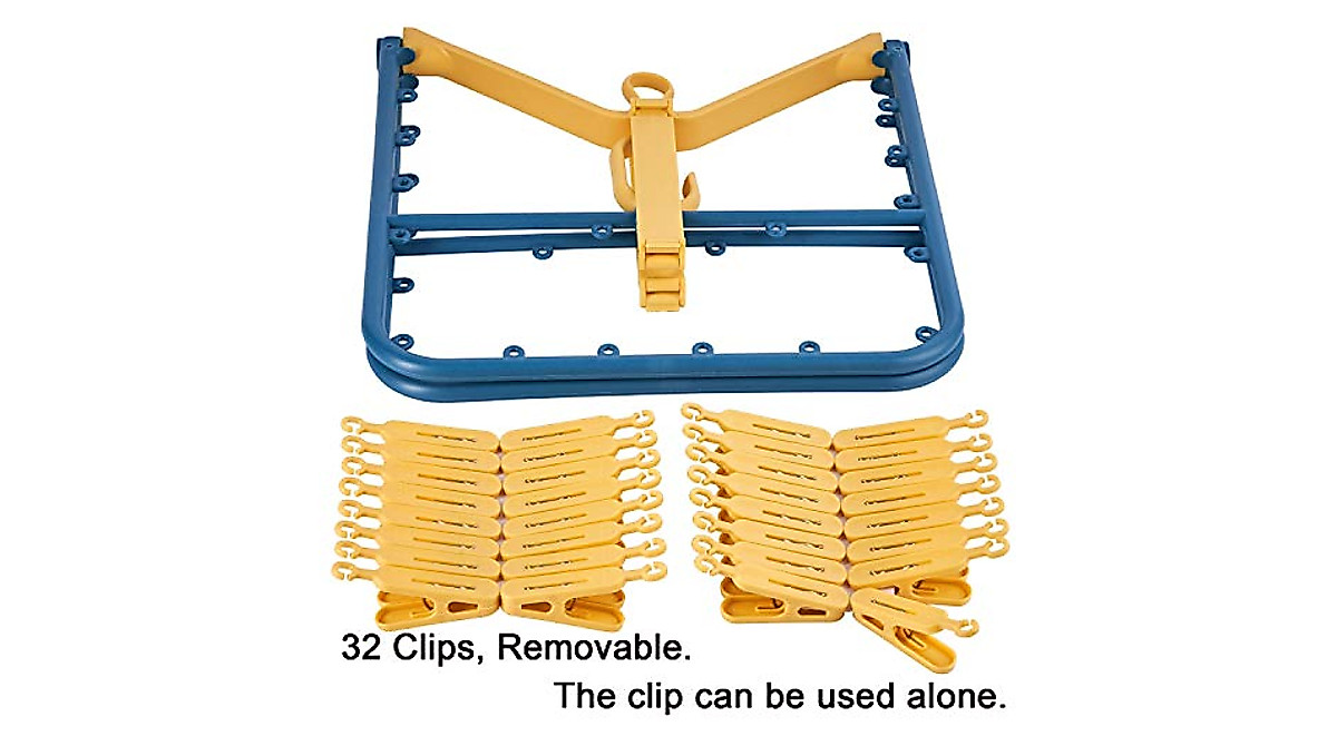 Foshine 32 Clip Foldable Laundry Hanger - Space Saver