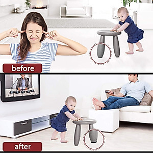 Yelanon Felt Furniture Pads - 80 Pcs Furniture Pads for Hardwoods Floors, Cuttable Felt Chair Pads, Anti Scratch Floor Protectors for Furniture Feet Chair Legs, Felt Pads Self Adhesive, Black