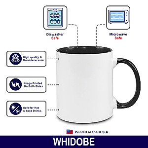 WHIDOBE Personalized Cat Mug (2 Cats) Custom 11oz, 15oz Coffee Mug for Cat Lover with Cat Owner's Avatar, Kitten, Names - Gifts for Women, Gift for Her, Customized Mug Gift for Cat Mom - Cat Mom