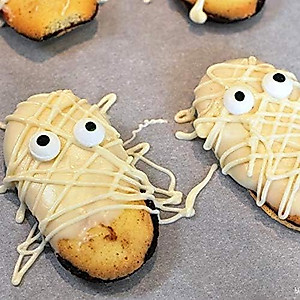 1 Bottle Candy Eyeballs Eyes Cake Cupcake Sprinkles Cookie Decorations Sweet Personalities Edible Candy Toppers For Christmas Cake Cupcakes Decoration(Small)