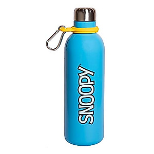 Grupo Erik Snoopy Metal Hot&Cold Bottle 500ml - 17 oz | Snoopy Gifts | Hot And Cold Water Bottle | 500ml Water Bottle | Water Bottle Metal | Cute Water Bottle