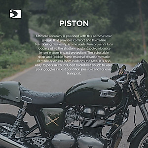 Bobster ® Piston, Matte Black Frame, Amber Lens