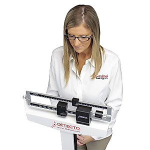 DETECTO 439 Mechanical Physician Beam Scale with Height Rod