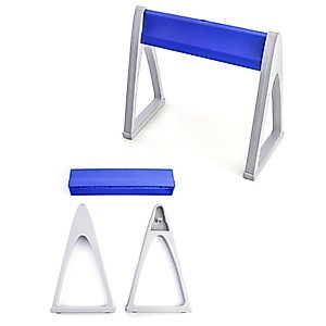 QWORK Lab Linear Pipettor Stand Rack - Premium Engineering Plastic Polymer, Holds up to 6 Micropipettes Each, Acid and Alkali Resistant, Pack of 2
