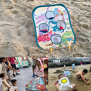 Yuham Gifts for 3 4 5 6 7 8 Year Old Boys Outdoor Toys for Kids Ages 4-8 Outside Kids Cornhole Game Set Bean Bag Toss Birthday Games for 2-4 3-5 4-5 4-8