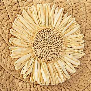 Weave Handbag,Straw Clutch Summer Evening Handbag Summer Beach Party Purse Woven Straw Bag Envelope (Coffee color)