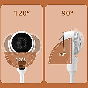 Outdoor Garden Heater Freestanding Space Heater for Indoor Use, 2000W PTC Ceramic Oscillating Heater with 3 Modes, Touch Panel and Remote Control, 7h-Timer, Safe and Quiet Patio He