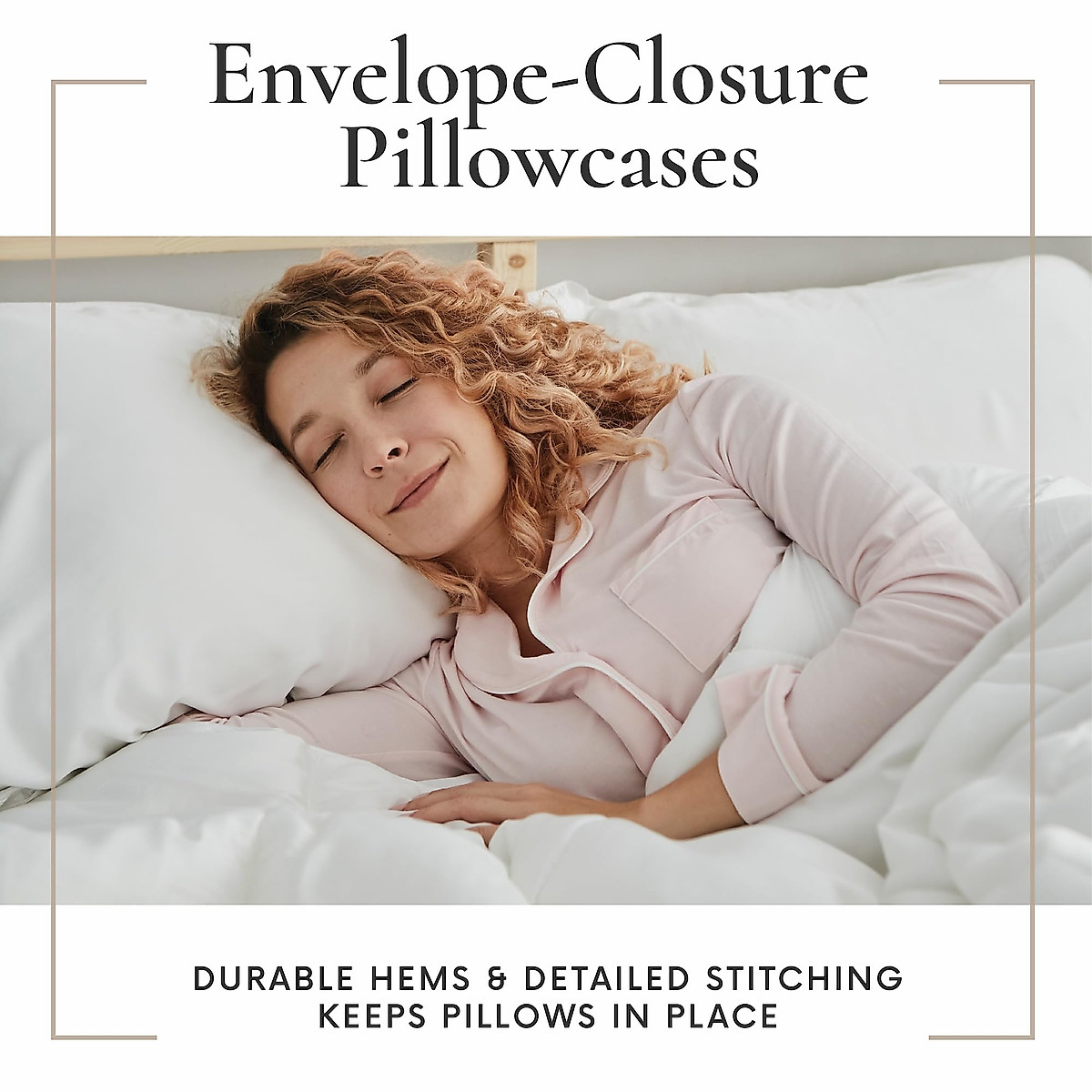 Bamboo Bay Hotel Quality 4 Piece Cooling Pillow Cases For Hot Sleepers - 100% Viscose Made From Bamboo Pillowcase - Soft & Breathable Pillow Covers with Envelope Closure - Queen 20 x 30 Inches - White