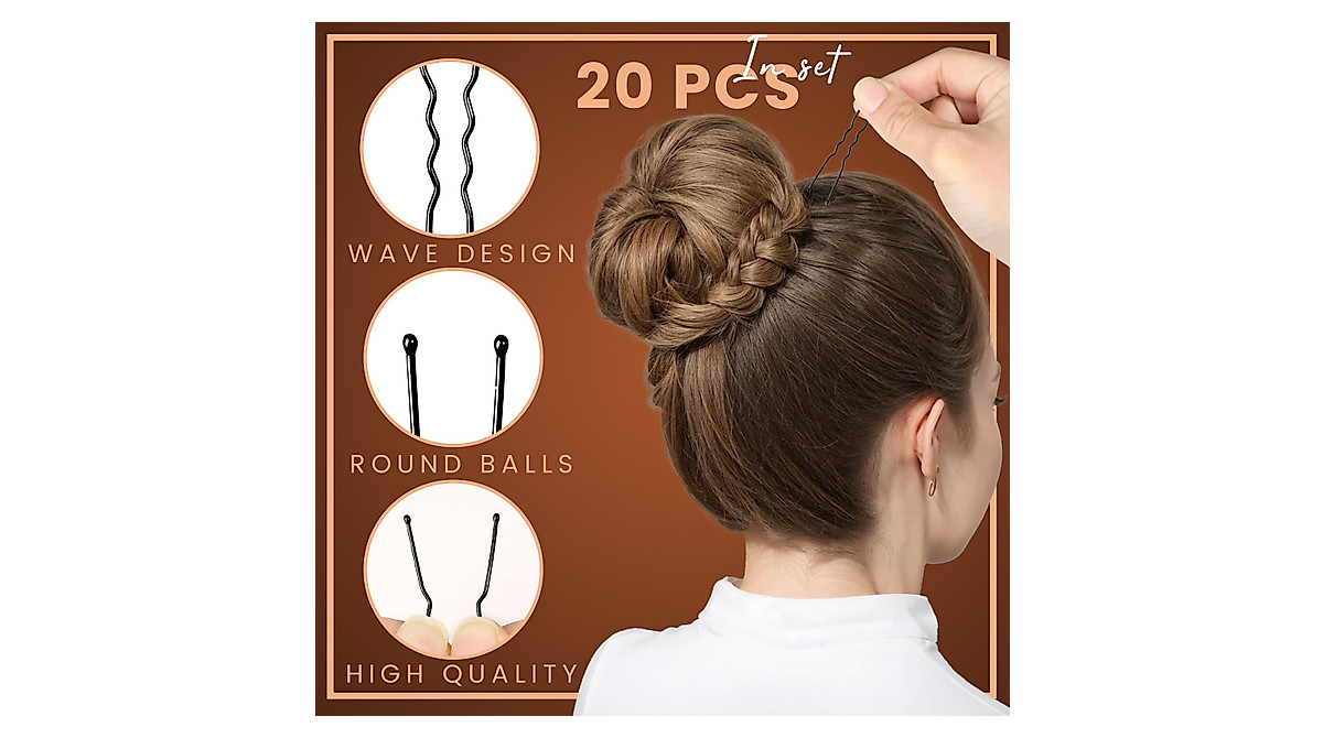 YGDZ 50cm Hair Nets for Buns - 40pcs Accessories