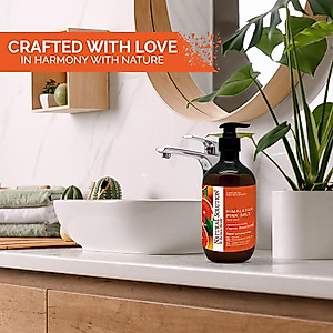 Natural Solution Hand Wash - Moisturizing Blood Orange & Himalayan Pink Salt Liquid Soap - 14 oz (Pack of 3) | Hydrating & Gentle Formula | Ideal for Daily Use