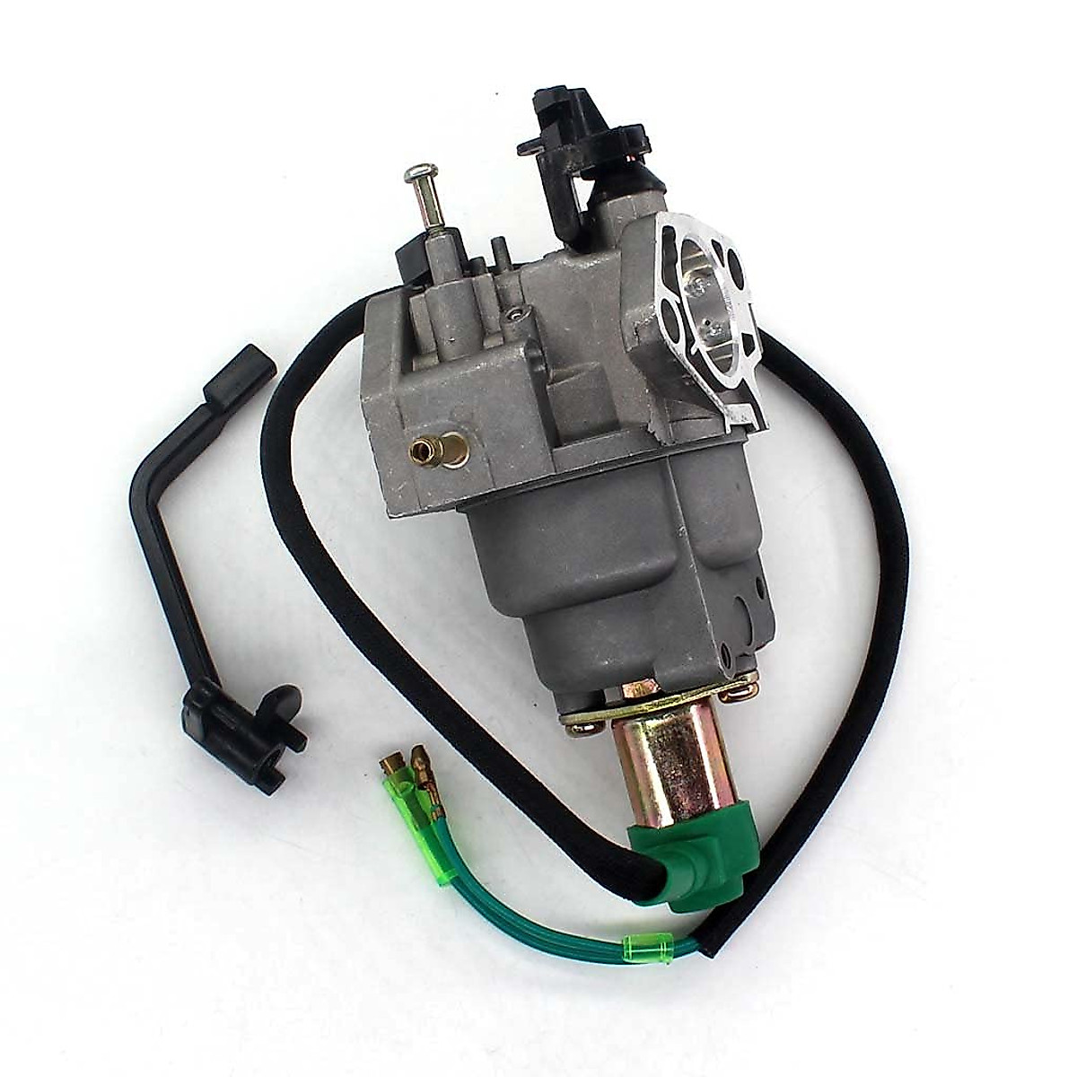 HURI Carburetor Carb with Lever Choke + Intake Manifold Gasket + Spark Plug for Generac Honeywell Sycamore Generator