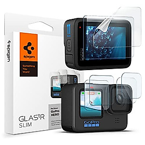Spigen Tempered Glass Screen Protector designed for GoPro Hero 11 / GoPro Hero 10 / GoPro Hero 9 - Multi Pack