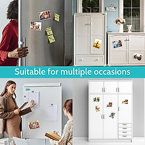 vivinin Magnetic Picture Frame, 12 Pack Magnetic Frame Reusable, Magnetic Photo Frames for Refrigerator 4x6” With White Border, Refrigerator Magnets For Pictures Suitable Home, School, Office