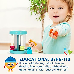 Battat – Shape Sorter – Colorful Sorting Toy – 3 Shapes & Sounds – Educational & Developmental Toy For Toddlers – 18 Months + – Shapes And Sound Sorter