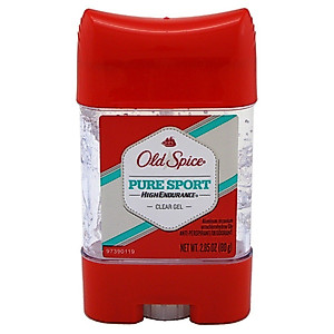 Old Spice Deodorant 2.85 Ounce Pure Sport Clear Gel (84ml) (3 Pack)