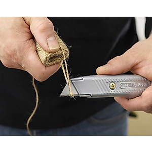 Stanley 2-10-199 199E Fixed Blade Knife, Silver