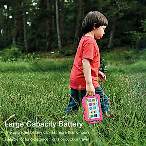 NORTH BISON Kids Tablet, 7 inch Android 11.0 Tablet for Kids, 3GB 32GB Toddler Tablet with Bluetooth-Pink