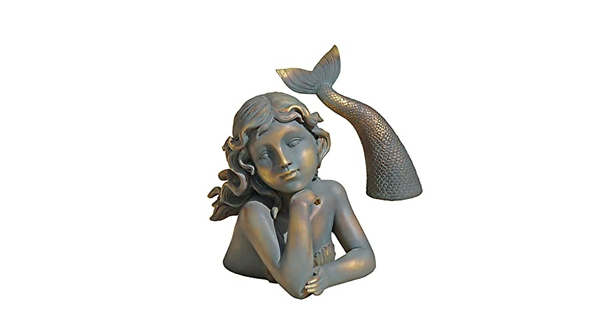 Merissa Mermaid Garden Statue - Coastal Outdoor Decor by Design Toscano