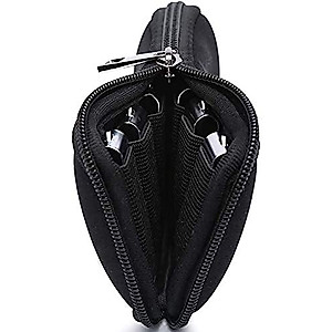 Flash Drive Case, USB Holder Portable Carrying Case Electronic Accessories Organizer Storage Bag for Memory Stick,Yubikey,Security Key,Jump Drive 10 Slots Black (Case Only)