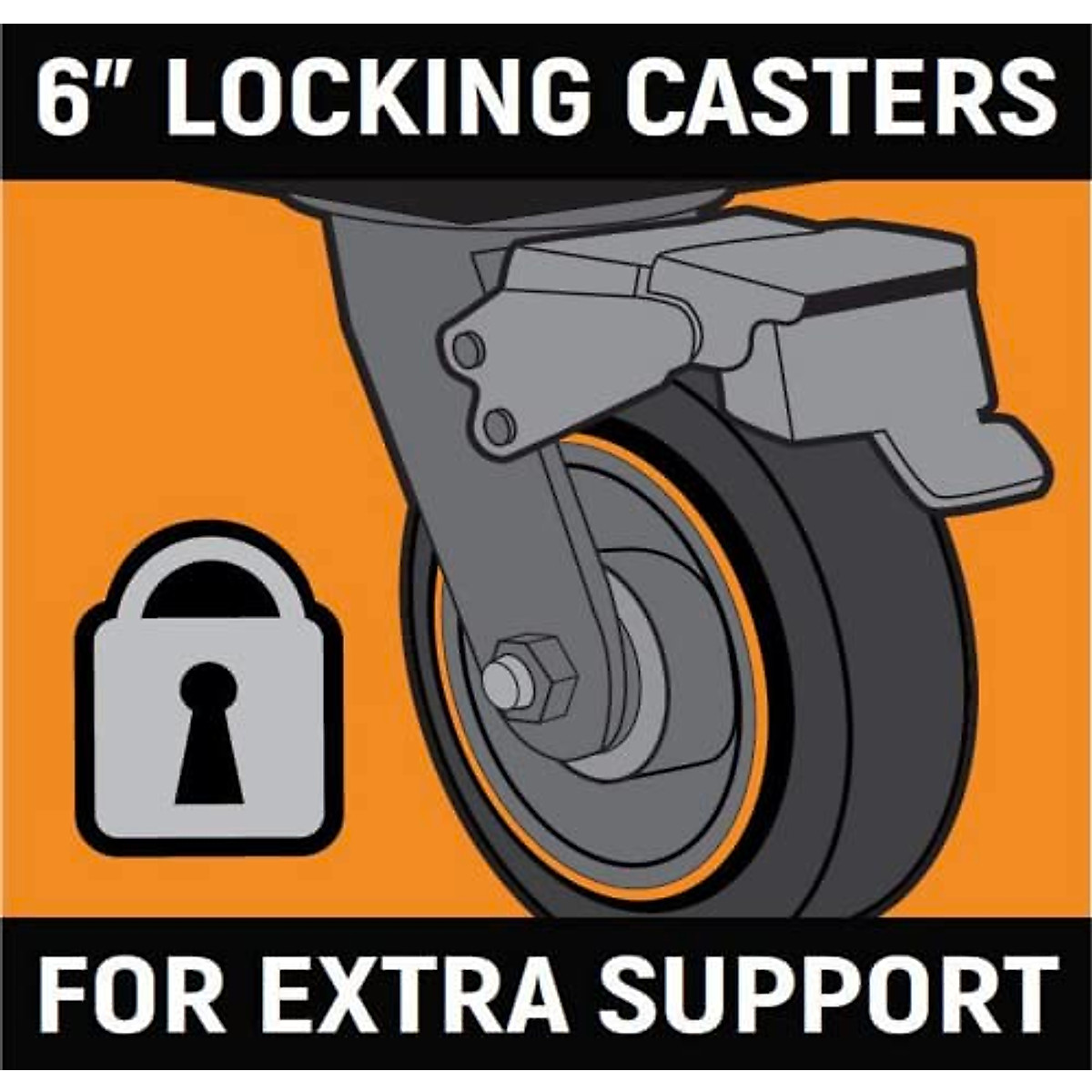 GEARWRENCH 42" 11 Drawer Mobile Work Station, Black & Orange - 83169