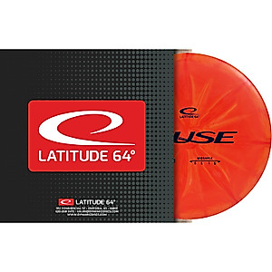 Latitude 64 Retro Burst Fuse Midrange Disc Golf, Beginner Outdoor Games, Midrange Frisbee, 170g +, Stamp Color and Burst Pattern Will Vary, Blue