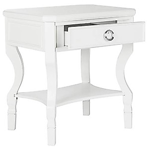 Safavieh Home Collection Alaia White 1-Drawer Nightstand