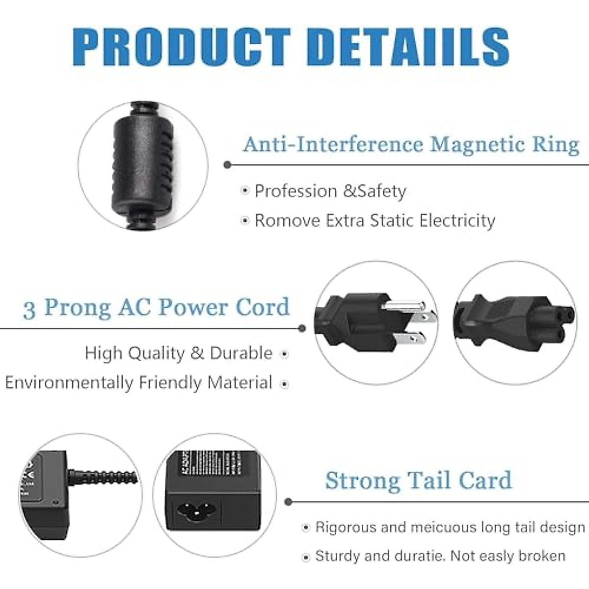 LG Gram Laptop Charger fit for LG Gram 13.3" 14" 15" 17" inch Series 13Z950 13Z980 14Z980 15Z95N 15Z980 15Z970 15Z960 15Z975 17Z990 13Z970 13Z940 13Z975 19V Notebook Adapter