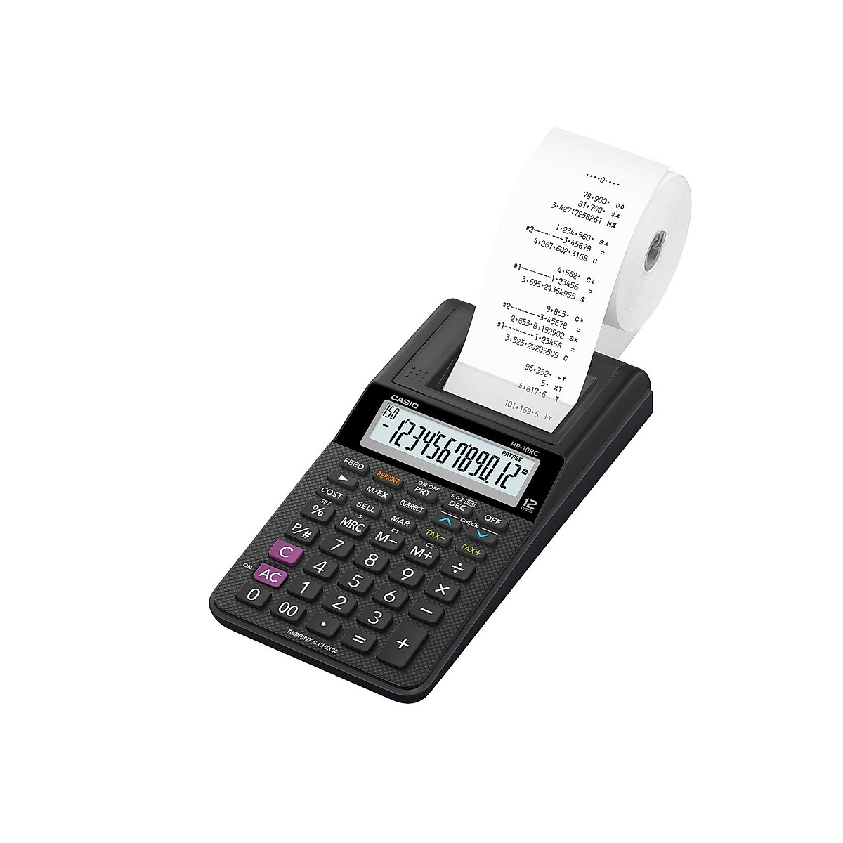 Casio HR-10RC Printing Calculator 1.7" x 4" x 8.2"