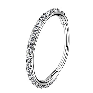 OUFER Nose Rings Hoops, 20G Hoop Nose Ring, 8mm Nosril Piercing Hoop, Stainless Steel Cartilage Tragus Helix Earrings Cartilage Earring 20g Nose Hoop for Women Men