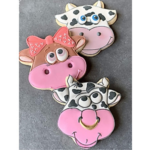 Cow Face Cookie Cutter, 4" Made in USA by Ann Clark