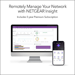 NETGEAR Orbi Pro WiFi 6 Mini Mesh System (SXK30) | Router with 1 Satellite Extender for Business or Home | VLAN, QoS | Coverage up to 4,000 sq. ft., 40 Devices | AX1800 802.11 AX (up to 1.8Gbps)