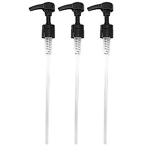 Geti Beauty Liquid Dispenser Pump – Black 3-Pack Liter 33.8 oz Pump Dispenser – Fits Liter Size Shampoo, Conditioner, Soap and Lotion Bottles – Non-Slip Design – 28/410 4cc Output
