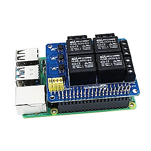 PiRelay EXPANSION BOARD FOR RASPBERRY PI Raspberry Pi A+/B+/2B/3B/3B+ Loads up to 240VAC/7A,125VDC/10A by SB Components